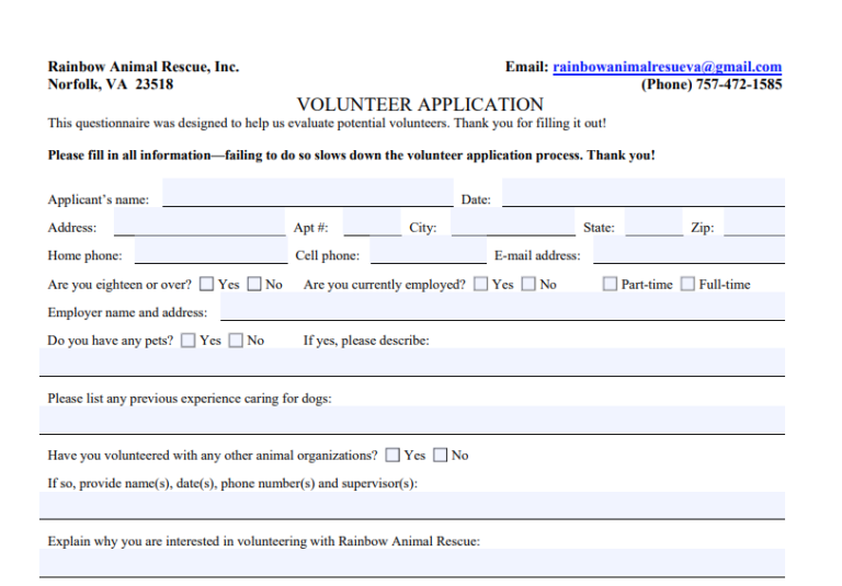 Volunteer with Rainbow Animal Rescue – Rainbow Animal Rescue